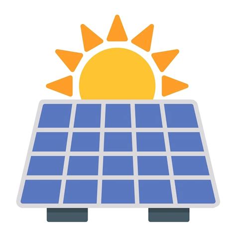 Premium Vector Solar Panel Flat Illustration