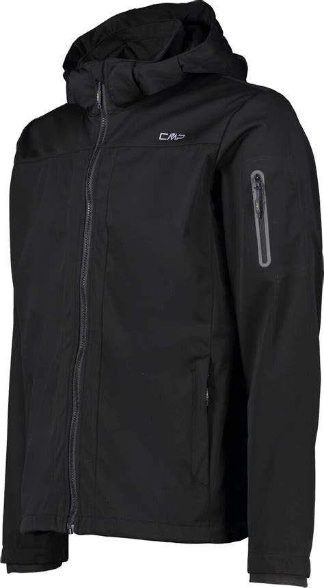 CMP Light Softshell Jacket With Detachable Hood 39A5027 Black Ab 46