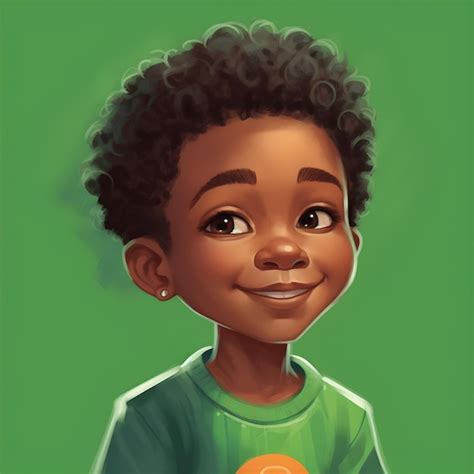 Una Caricatura De Un Ni O Peque O Con Una Camisa Verde Que Dice La