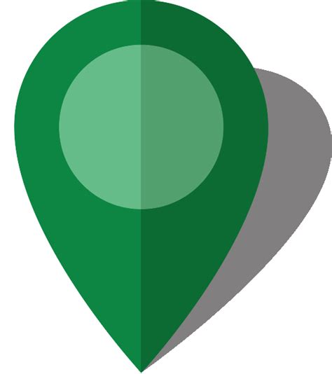 Simple Location Map Pin Icon Green Free Vector Data Svg Vector