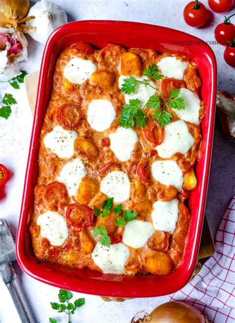 Gnocchi Auflauf Mit Tomaten Und Mozzarella Waseigenes