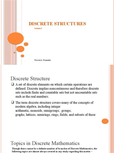 discrete structures lesson 1 pdf discrete mathematics logic