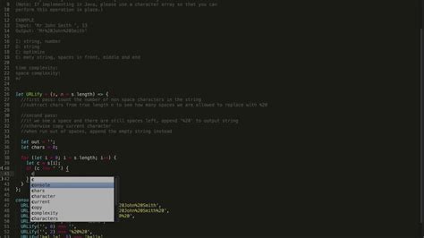 ctci 1 3 urlify javascript es6 solution video youtube