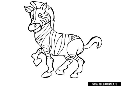 Kolorowanka Do Druku Zebra Darmowe Kolorowanki Do Druku