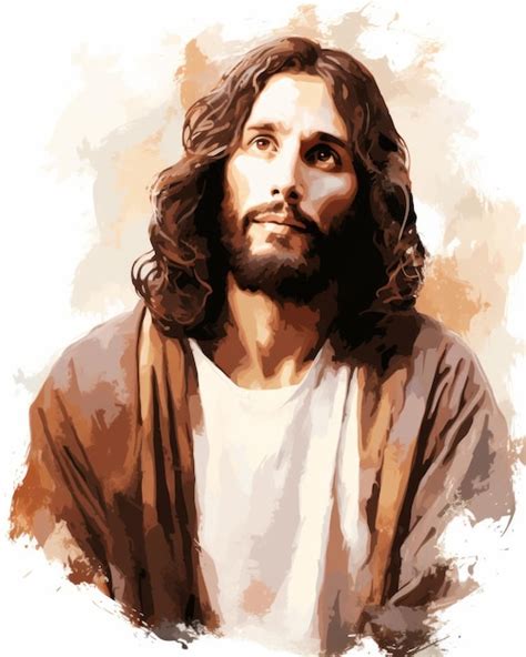 Premium AI Image Hand Drawn Detailed Graphic Illustration Of Jesus