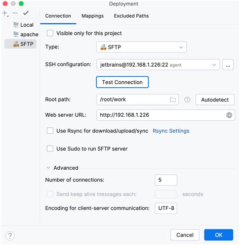 Create A Remote Server Configuration Webstorm Documentation
