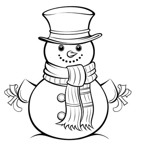 Premium Ai Image Christmas Coloring Page