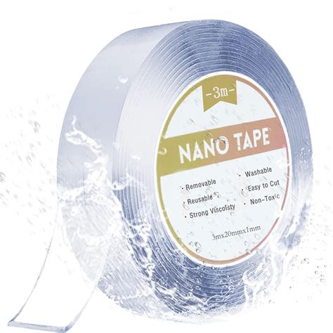 3M Nano Doppelseitiges Klebeband Extra Stark Waschbares und Ablösbar
