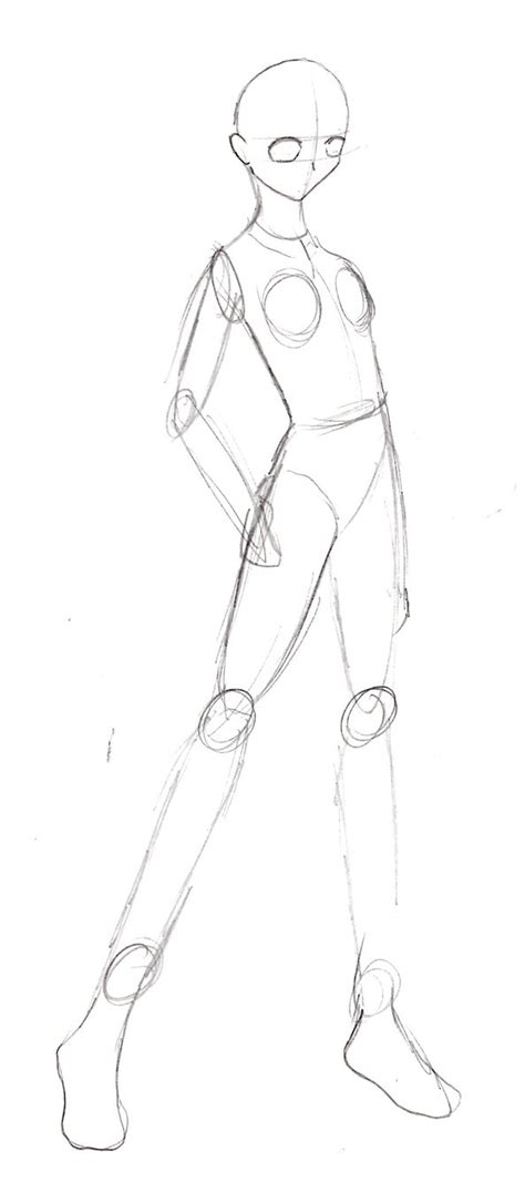 Anime Female Body Bases Two Girls Body Base Sketch At PaintingValley