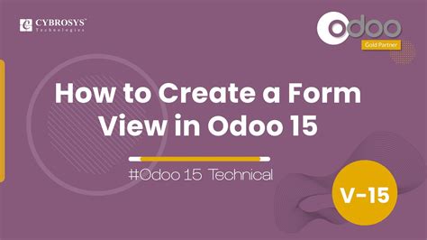 How To Create A Form View In Odoo Odoo Development Tutorials