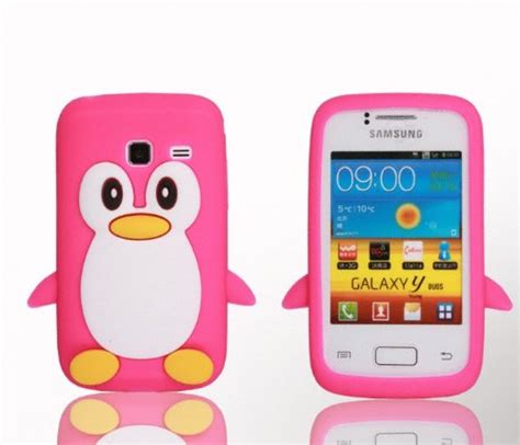 Funda Carcasa Silicona Para Samsung Galaxy Y Duos S Pinguino