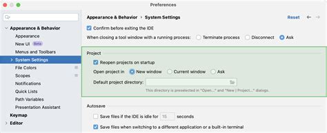 open close and move projects intellij idea documentation