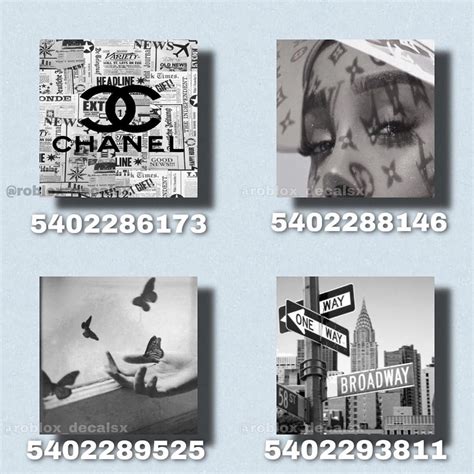 Roblox Decals on Instagram 𝐛𝐥𝐚𝐜𝐤 𝐚𝐧𝐝 𝐰𝐡𝐢𝐭𝐞 Tags