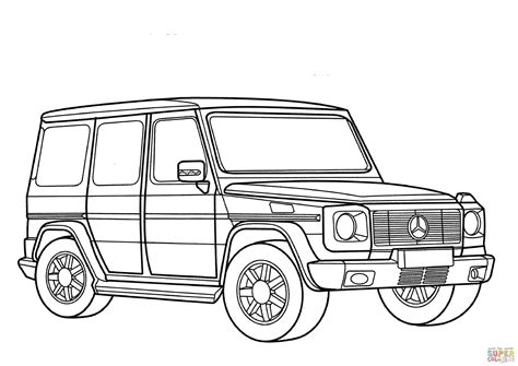 Mercedes G Class Coloring Page Free Printable Coloring Pages