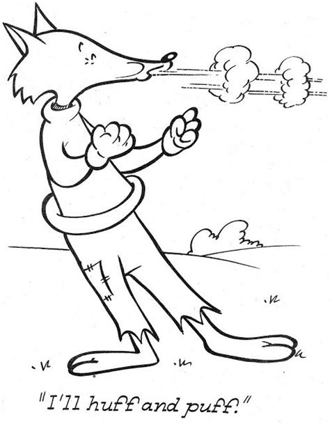 Imagenes De Los Tres Cerditos Y El Lobo Para Dibujar