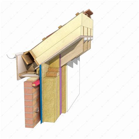 Dl Timber Frame Wall To Pitched Roof Exposed Rafters