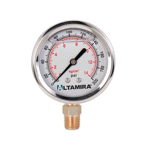 Manómetro de presión de glicerina 0 100 0 200 y 0 300 PSI