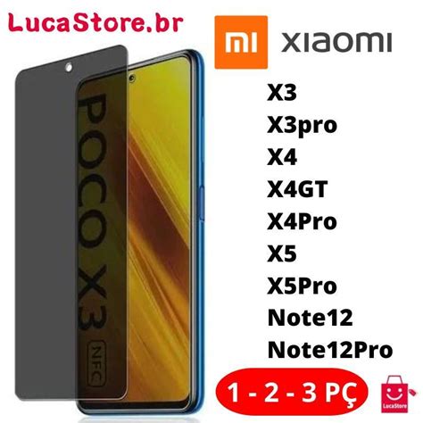 Pelicula De Ceramica Fosca Privacidade Para Modelos Xiaomi Poco X3 X3