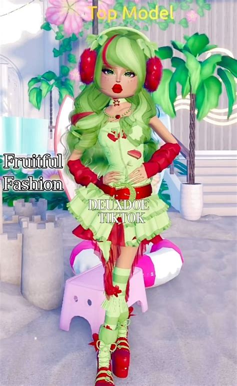 Dti Fruitful Fashion In Dress To Impress Rainbow Fashion Impress