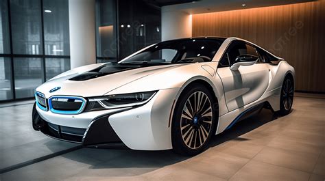 Fondo El Nuevo Automóvil Deportivo Bmw I8 Se Presenta En El