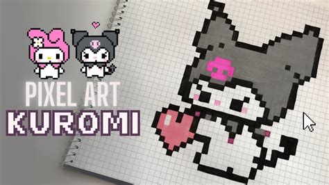 Pixel Art Tutorial Drawing KUROMI Step By Step YouTube