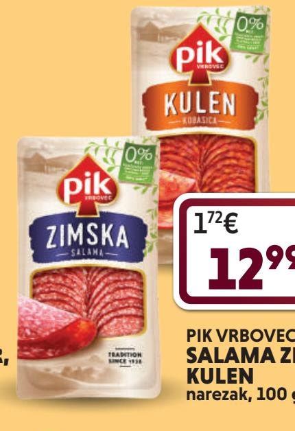 SALAMA ZIMSKA KULEN PIK VRBOVEC 100 g Studenac Akcija Njuškalo