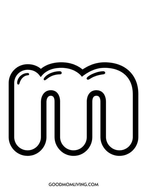 Bubble Letter M Free Printables And How To Draw Good Mom Living