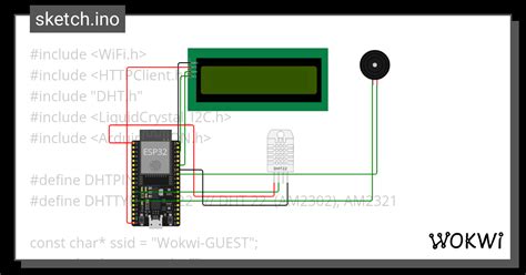 dht22 thingspeak wokwi arduino and esp32 simulator vr