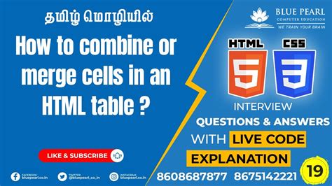 html table rowspan attribute html colspan attribute how can we club two or more row or column
