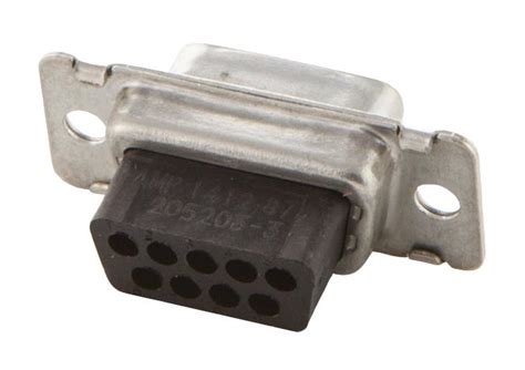 205203 3 Te Connectivity D Sub Connector Housing 9 Ways D Sub