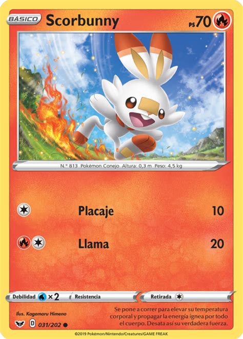 Scorbunny Espada y Escudo 31 TCG WikiDex la enciclopedia Pokémon
