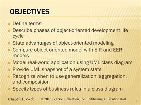 Chapter Online Object Oriented Data Modeling Pearson