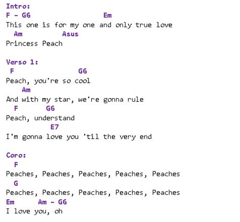Peaches Jack Black Letra Y Acordes En Guitarra
