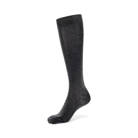 Tabio Womens Sparkly Soft Finest Lamé Knee High Socks Japanese Socks Tabio Usa