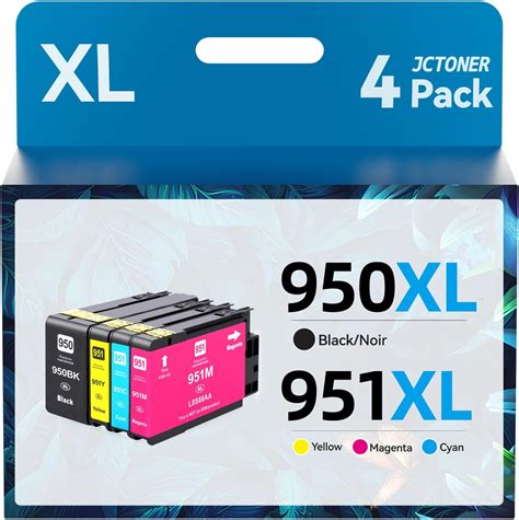 JCTONER 950XL 951XL Paquete Combinado De Cartuchos De Tinta