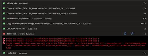 Azure Unable To Run The NUnit Tests On Aure Release Pipeline Stack