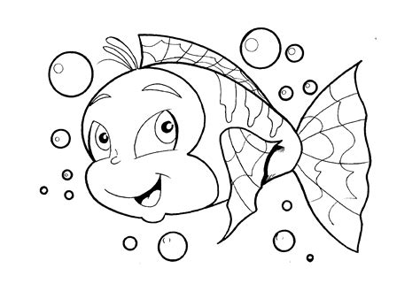 Desenhos Para Imprimir E Colorir De Peixes
