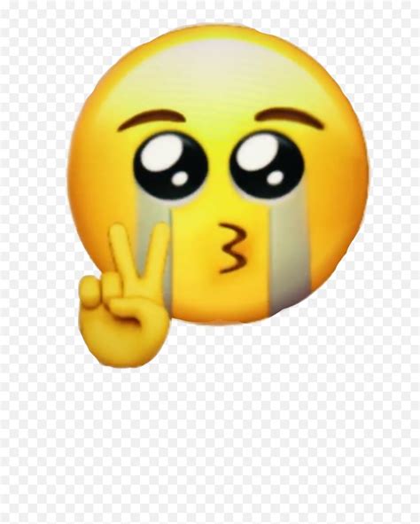 Trending Dueces Stickers Crying Peace Sign Meme Emoji Duces Emoji