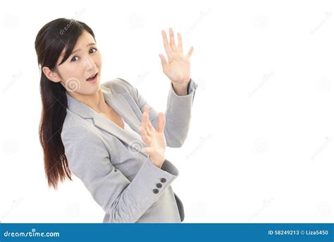 Surprised Asian Woman Stock Image Image Of Facial Astonish 58249213