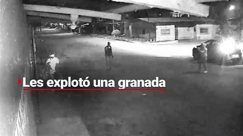 Un grupo de delincuentes olvidó lanzar una granada y explotó dentro del