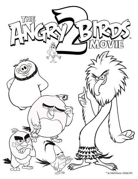 Angry Birds Movie Coloring Pages