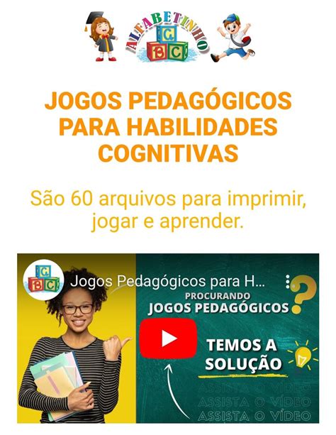 Jogos Pedag Gicos Para Habilidades Cognitivas Educando Pequenos