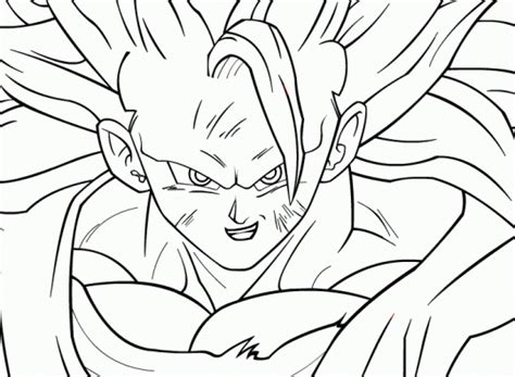 Dibujos de Goku y sus transformaciones para colorear Colorear imágenes