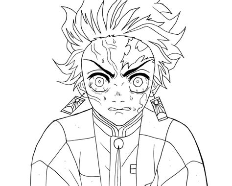 Desenhos De Tanjiro Para Colorir E Imprimir Colorironline