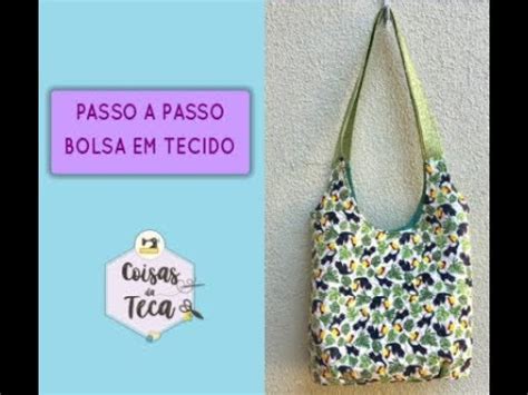 DIY Passo a Passo Bolsa em Tecido Fácil de Fazer YouTube
