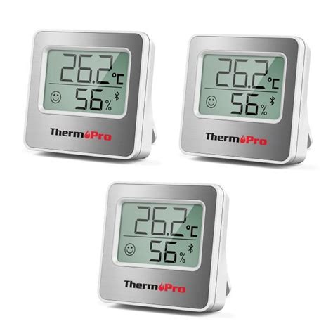 Thermomètre numérique 3 Pcs White Thermomètre Numérique Sans Fil
