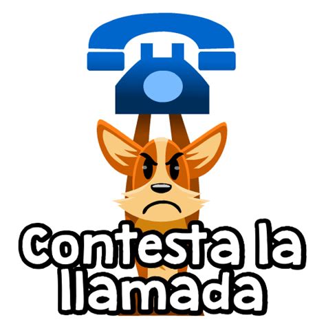 Contesta La Llamada Sticker De Whatsapp Descargarstickers