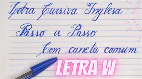 CALIGRAFIA Letra Cursiva Inglesa y Passo a Passo SIMPLES E FÁCIL