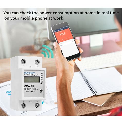 Smart Life Tuya APP Single Phase Din Rail WIFI Sma Grandado