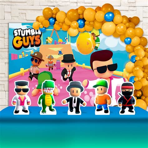 Kit Decoração De Festa Infantil Stumble Guys MercadoLivre